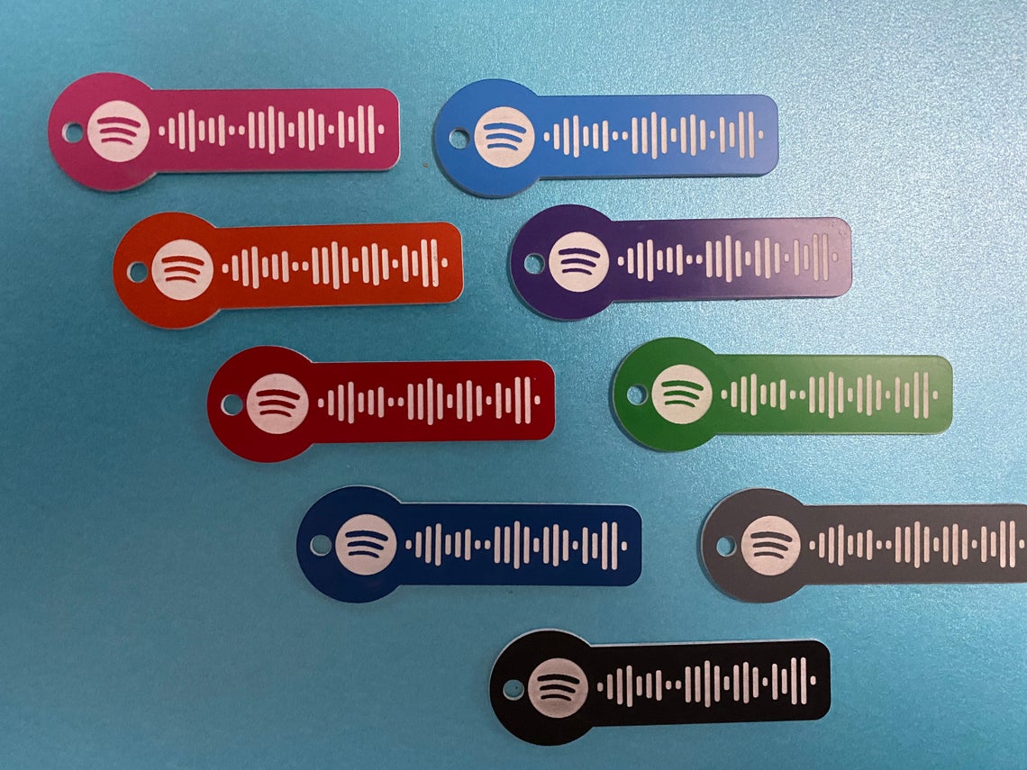 Spotify code keychain acrylic engraved – Awards4schools